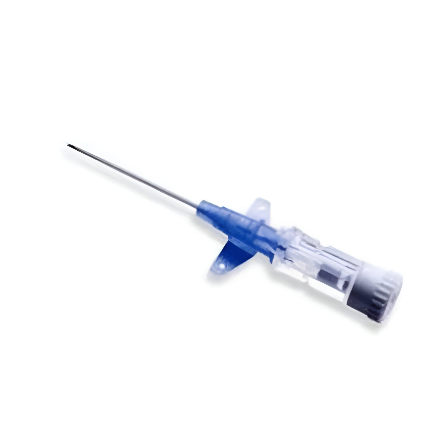 Ago cannula ad una via con alette